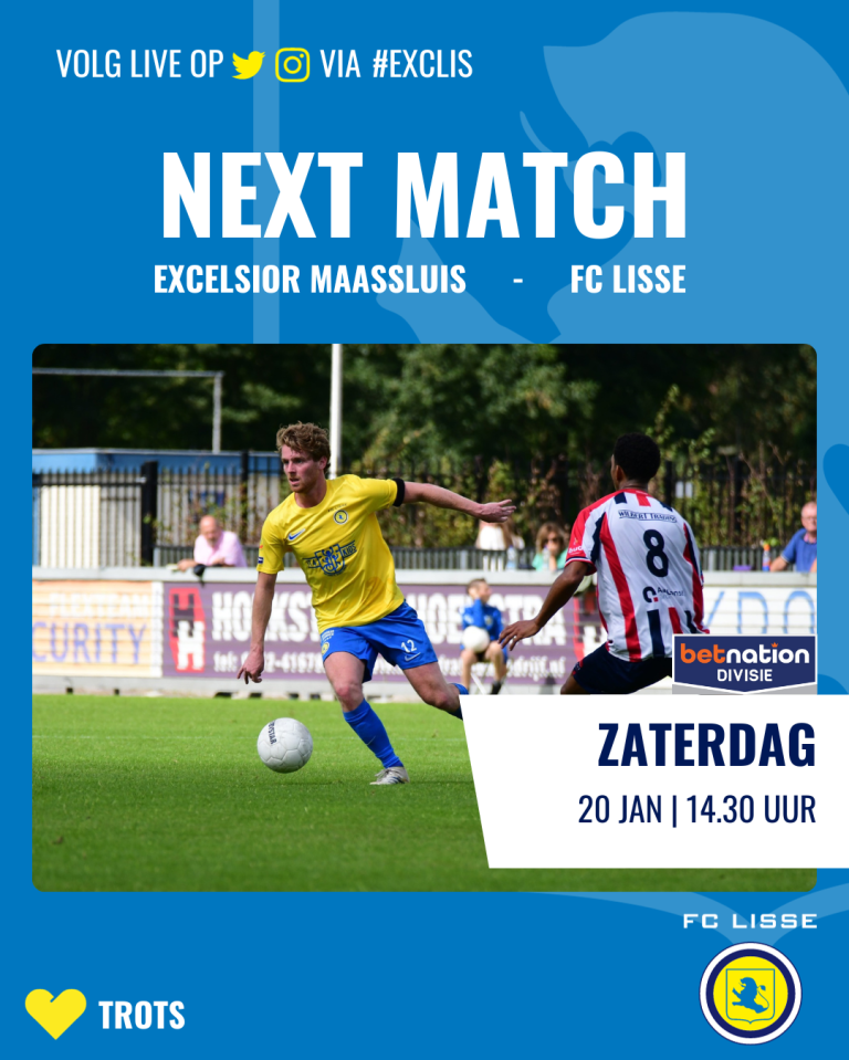 Voorbeschouwing Excelsior Maassluis - FC Lisse - FC Lisse